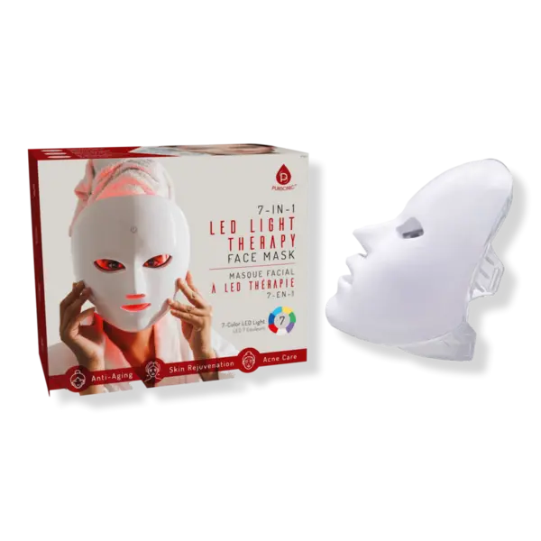 PURSONIC Led Light Therapy Face Mask 7 Color Skin Care Mask - One-color