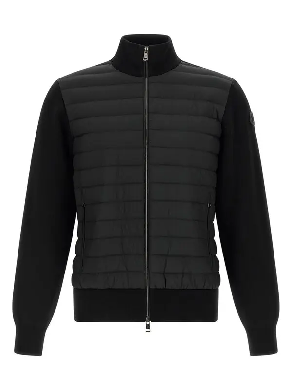 Moncler Padded Cardigan - Black