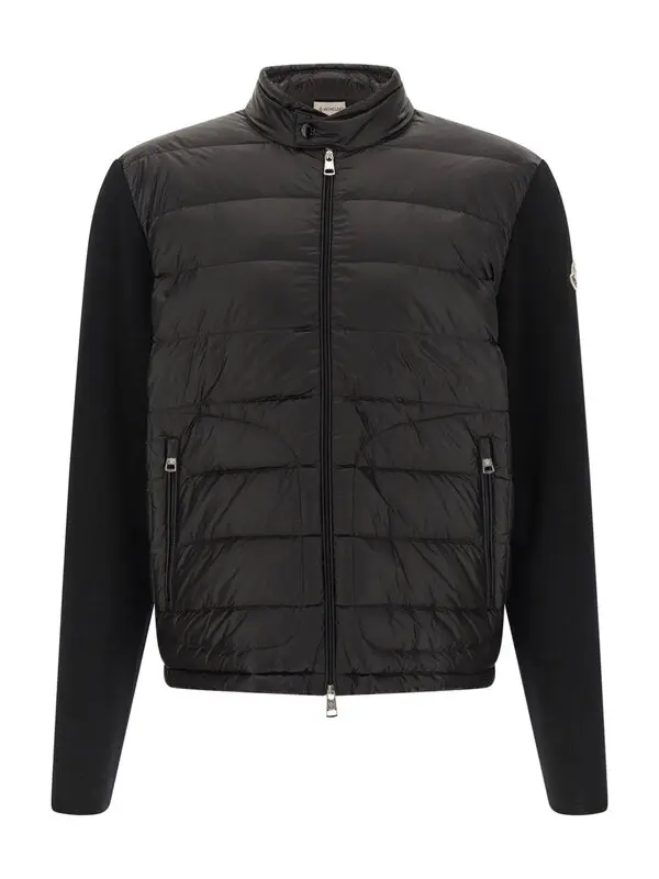 Moncler Padded Cardigan - Black