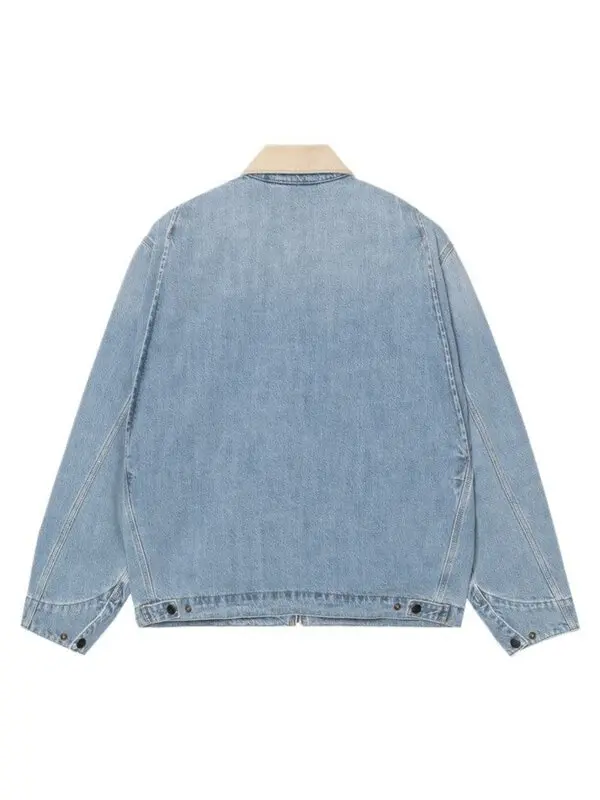 Carhartt Work In Progress Denim Jacket With Contrasting Collar - Blue