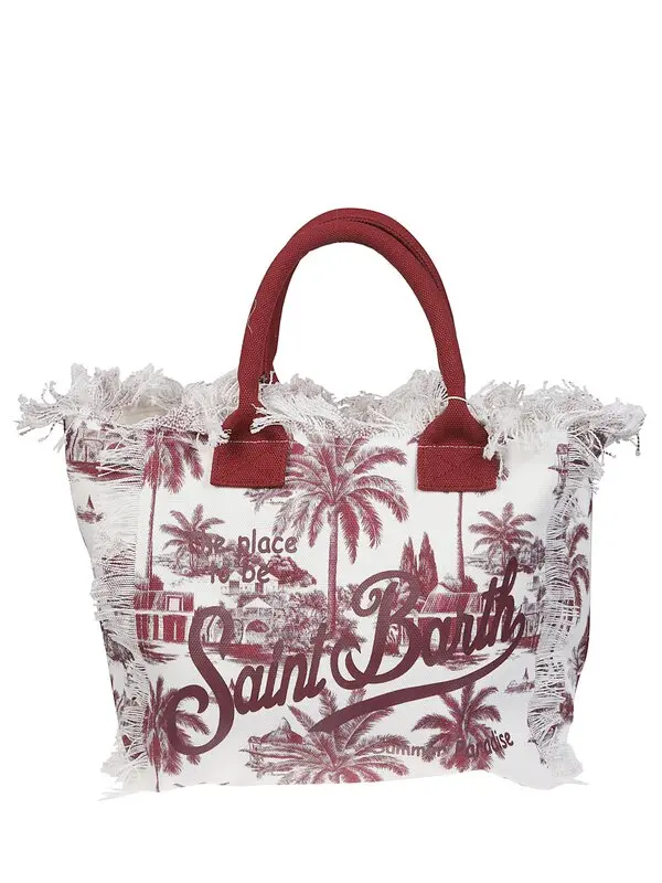 MC2 SAINT BARTH Printed Vanity Bag With Top Handles - Red