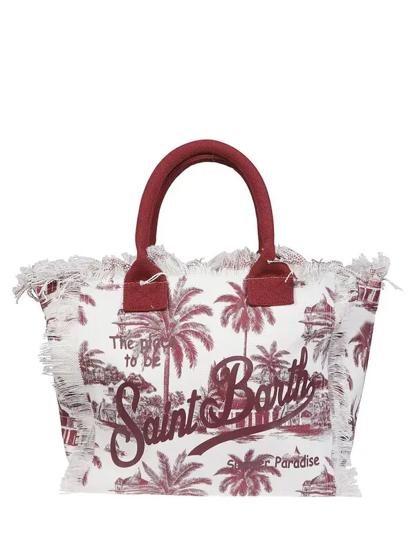 MC2 SAINT BARTH Printed Vanity Bag With Top Handles - Red