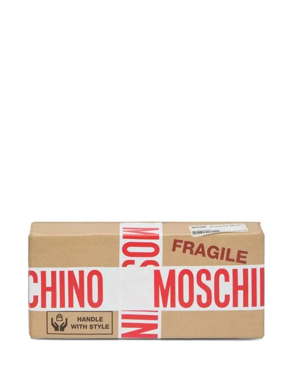 Moschino Box Bag Clutch - Beige