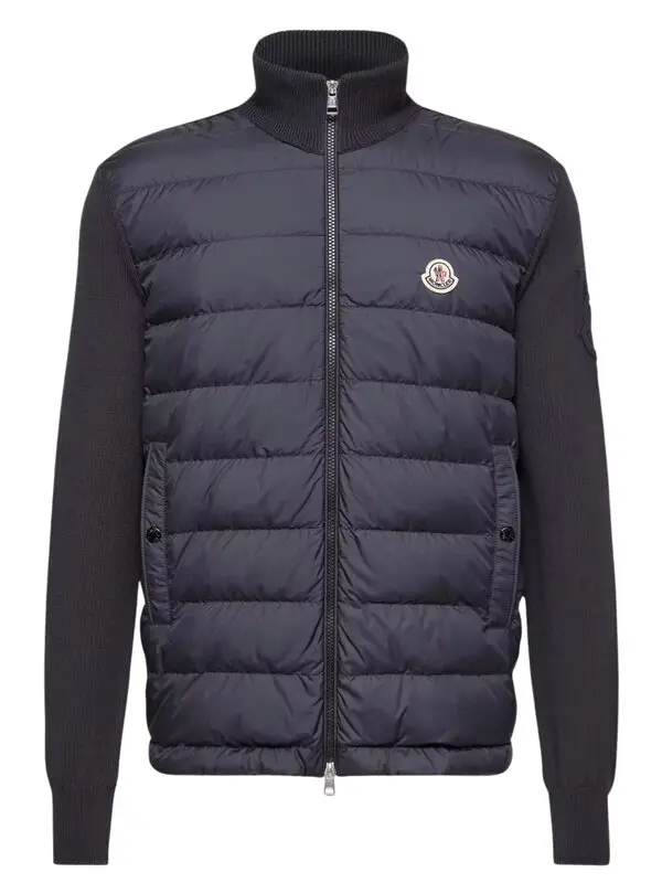 Moncler Padded Cardigan - Blue