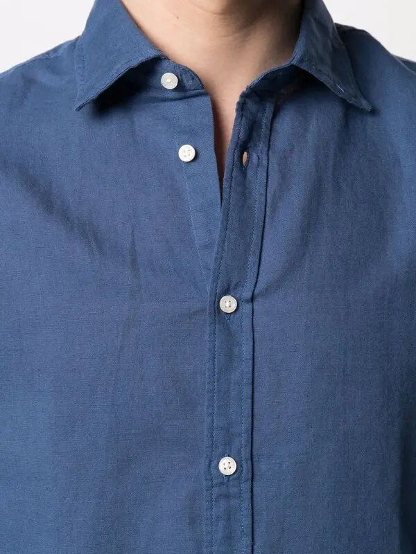 DEPERLU Linen And Cotton Blend Shirt