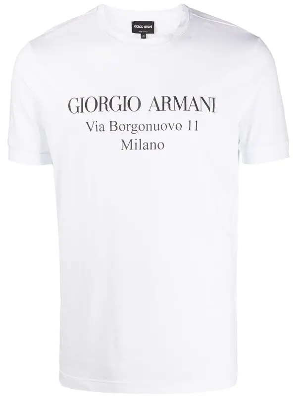 Giorgio Armani Cotton Logo T-shirt - White