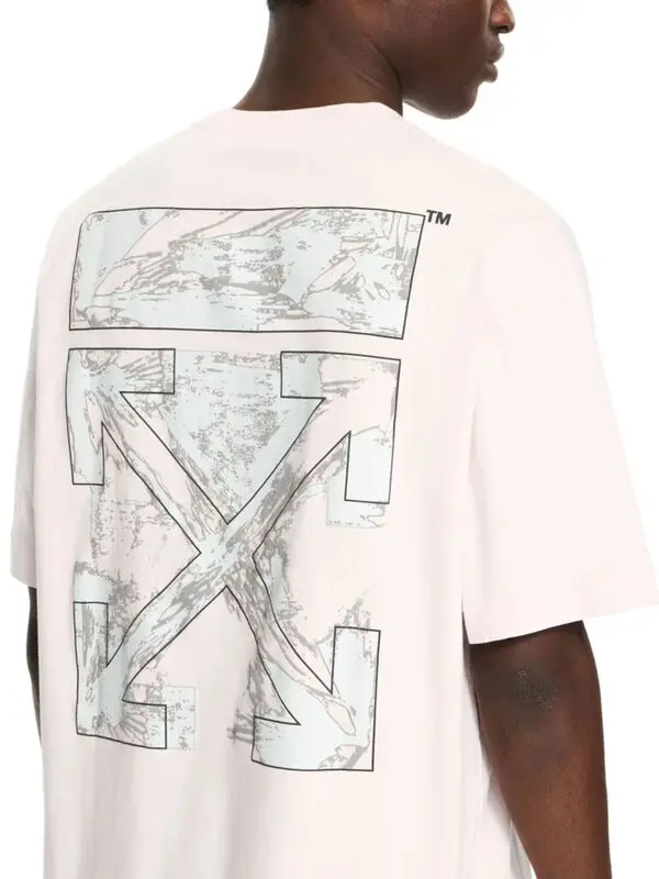 Off-White Paint Arrow Skate T-shirt - Pink