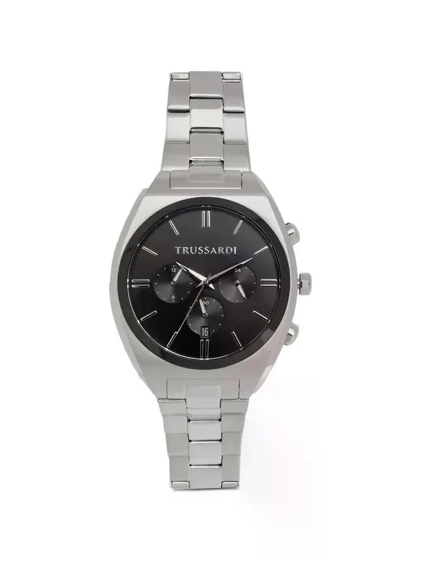 TRUSSARDI Logo-detail 42mm Watch - Black