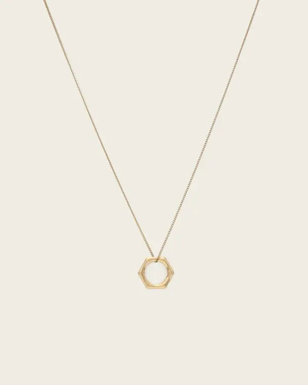 ALLSAINTS Clara Small Necklace - Antique Gold