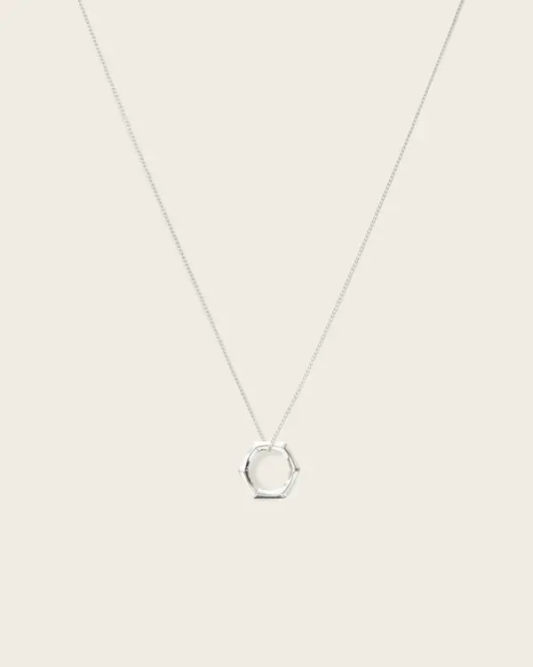 ALLSAINTS Clara Small Necklace - Warm Silver