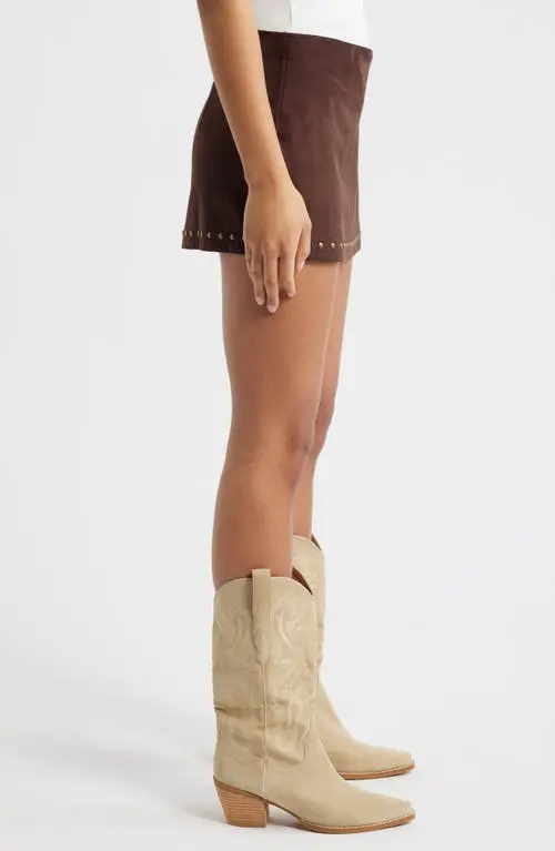 KITTENISH Faux Suede Skort