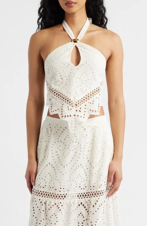 KITTENISH Cotton Eyelet Top