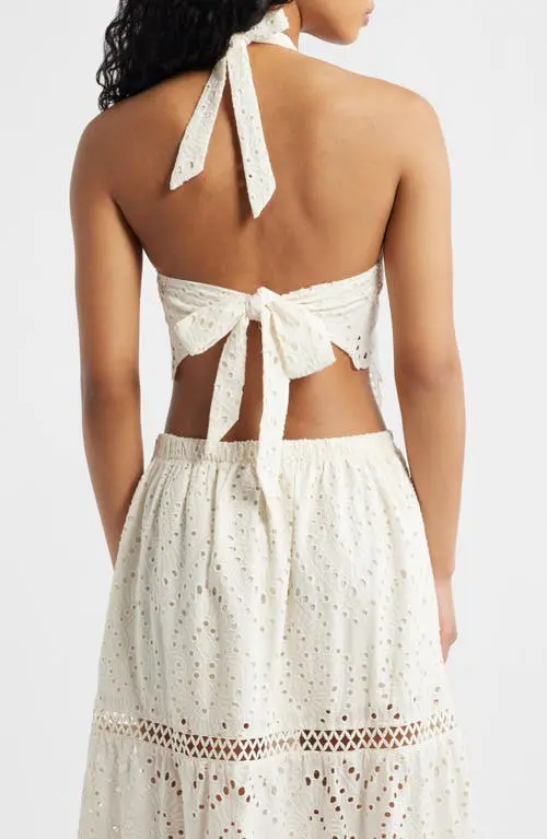 KITTENISH Cotton Eyelet Top