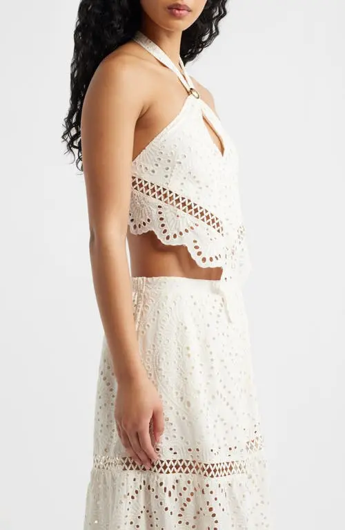 KITTENISH Cotton Eyelet Top