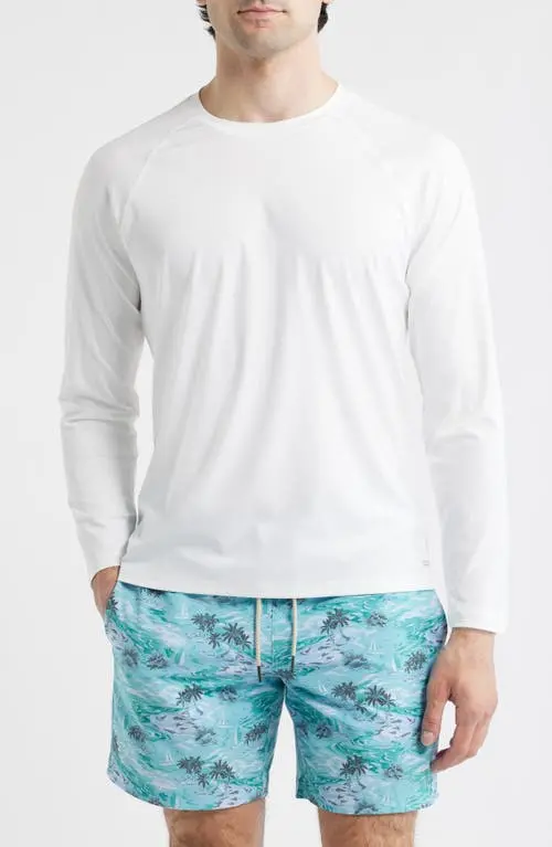 FAIR HARBOR Anchor Long Sleeve Rashguard - White
