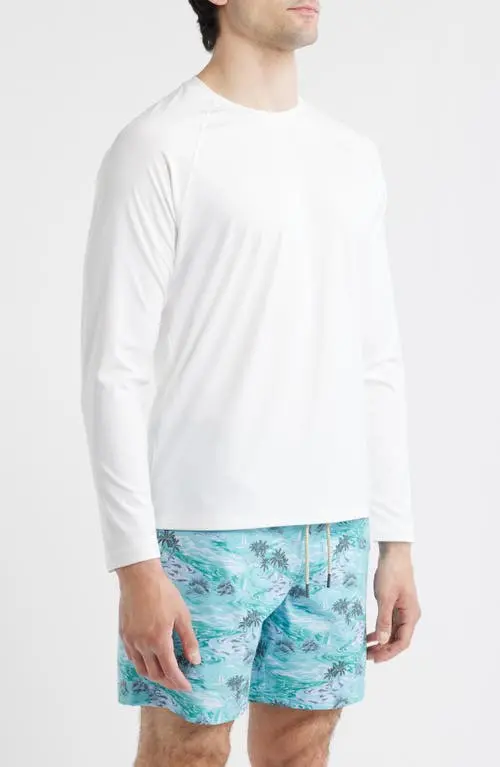 FAIR HARBOR Anchor Long Sleeve Rashguard - White