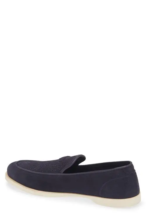 John Lobb Pace Oval Loafer - 5a-navy