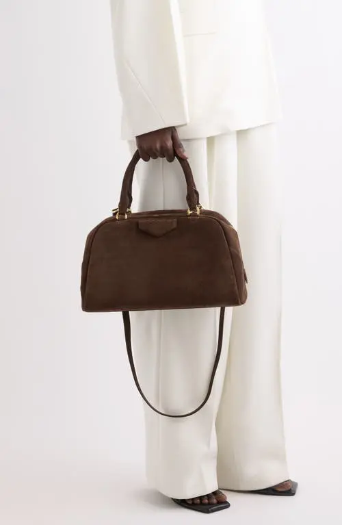 Givenchy Medium Antigona Soft Suede East/west Satchel - Ebony Brown