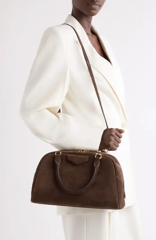 Givenchy Medium Antigona Soft Suede East/west Satchel - Ebony Brown