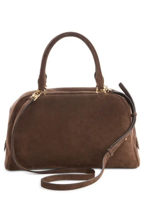 Givenchy Medium Antigona Soft Suede East/west Satchel - Ebony Brown