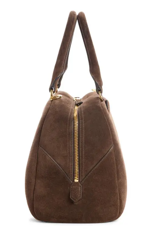 Givenchy Medium Antigona Soft Suede East/west Satchel - Ebony Brown