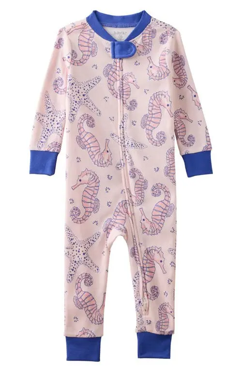 BUTTERBLU Shawn Footless Organic Cotton One-piece Pajamas - Horse-sea
