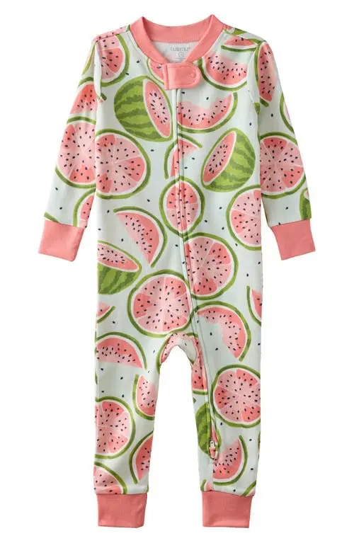BUTTERBLU Shawn Footless Organic Cotton One-piece Pajamas - One In A Melon
