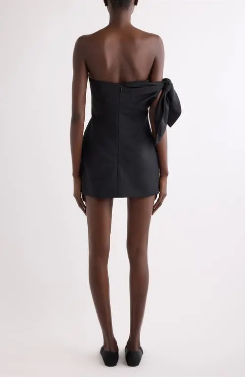 Givenchy Bow Bustier Wool & Mohair Minidress