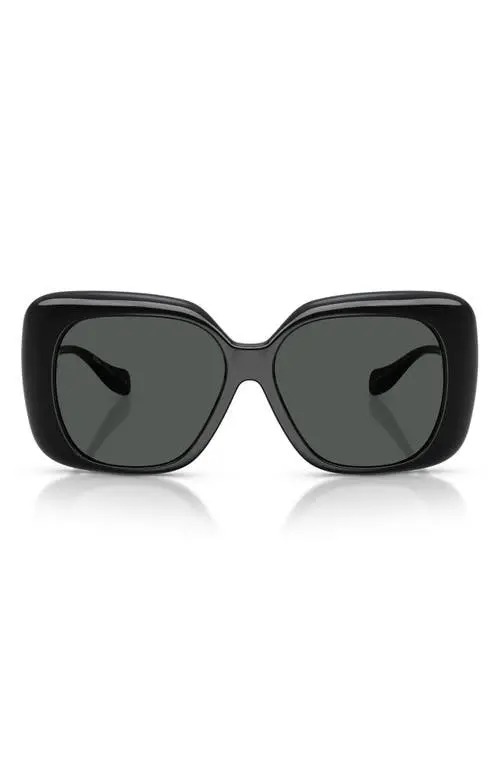 Versace 57mm Square Sunglasses - Black/dark Grey