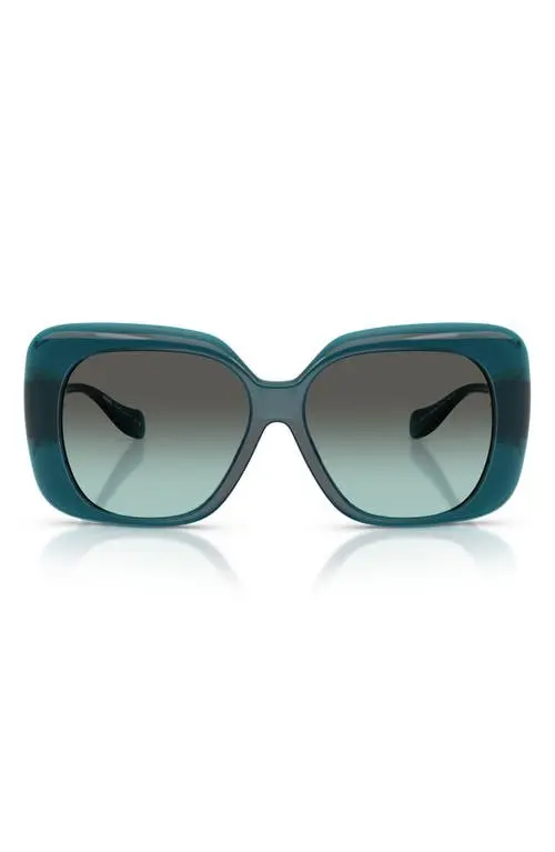 Versace 57mm Square Sunglasses - Blue/green Gradient