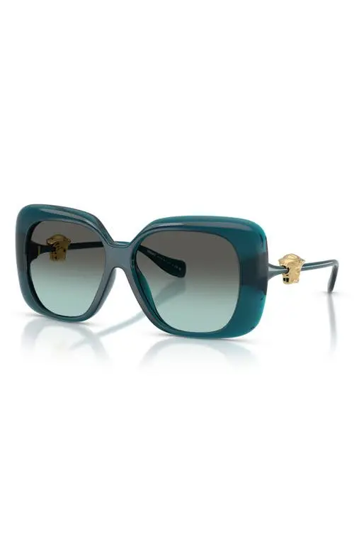 Versace 57mm Square Sunglasses - Blue/green Gradient