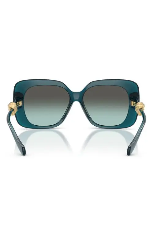 Versace 57mm Square Sunglasses - Blue/green Gradient