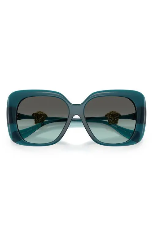Versace 57mm Square Sunglasses - Blue/green Gradient