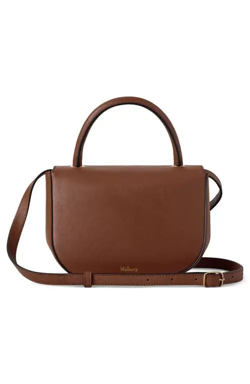 Mulberry Small Amberley Leather Top Handle Bag - Oak