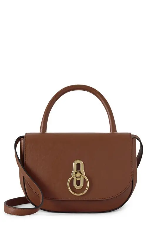 Mulberry Small Amberley Leather Top Handle Bag - Oak