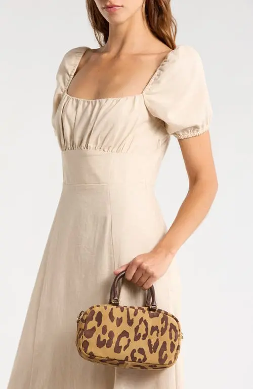 Clare V. Petite Claudine Suede Crossbody Bag - Lark/brown