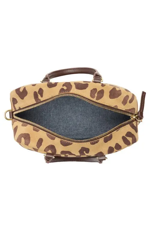 Clare V. Petite Claudine Suede Crossbody Bag - Lark/brown
