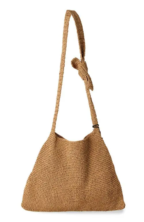 Free People Coastal Crush Straw Tote - Natural