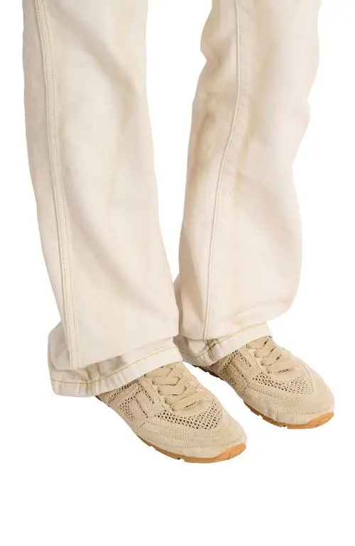 Balmain Racer 45 Macramé Trainers - Beige