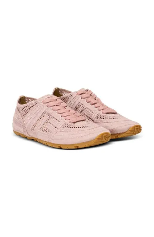 Balmain Racer 45 Macramé Sneakers - Pink