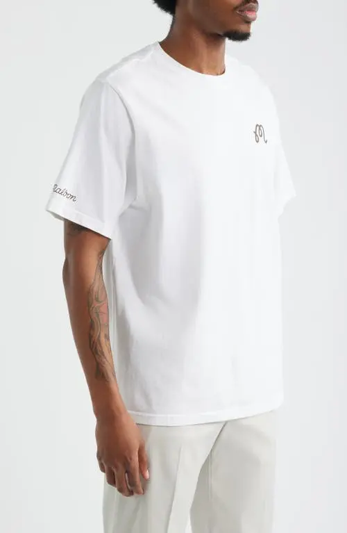 MALBON Bermuda Championship Cotton Graphic T-shirt - White