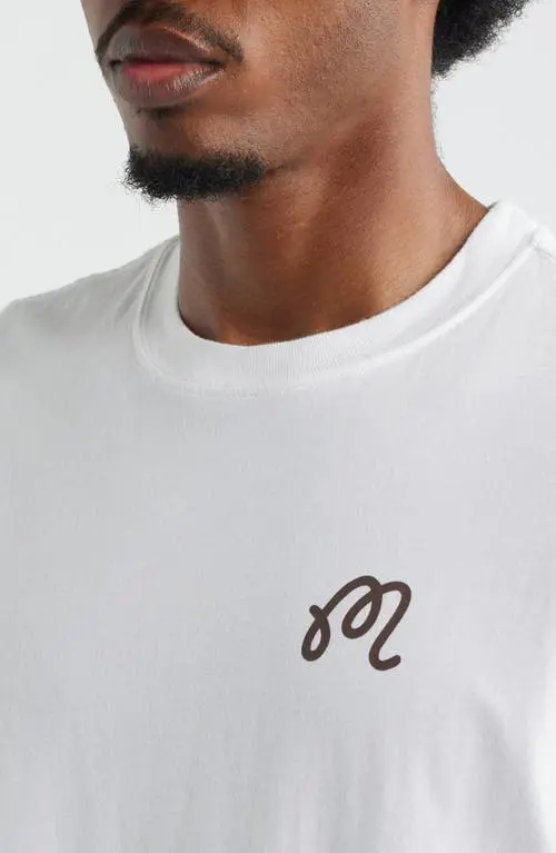 MALBON Bermuda Championship Cotton Graphic T-shirt - White