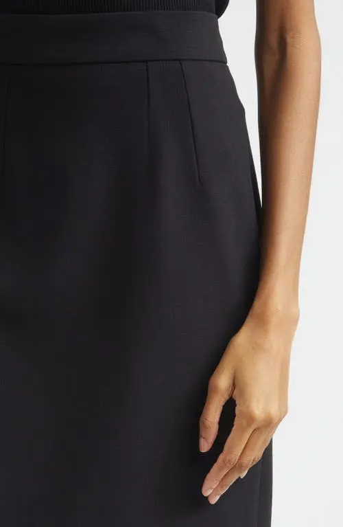Dolce & Gabbana Virgin Wool Midi Pencil Skirt