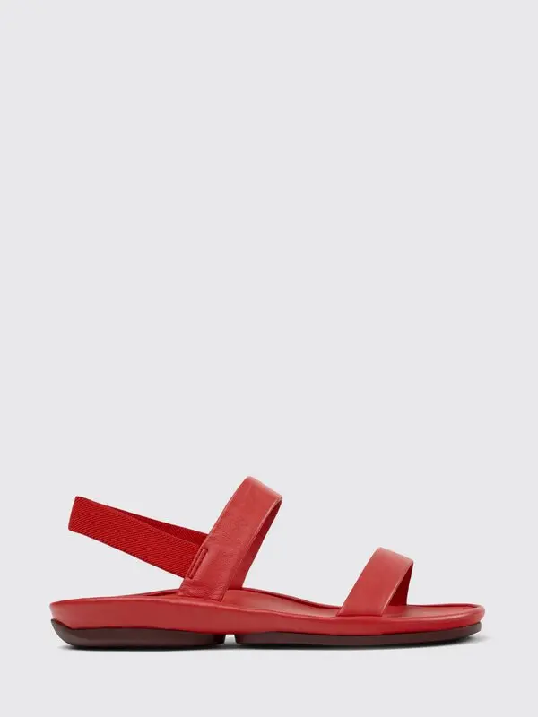 Camper Heeled Sandal - Red