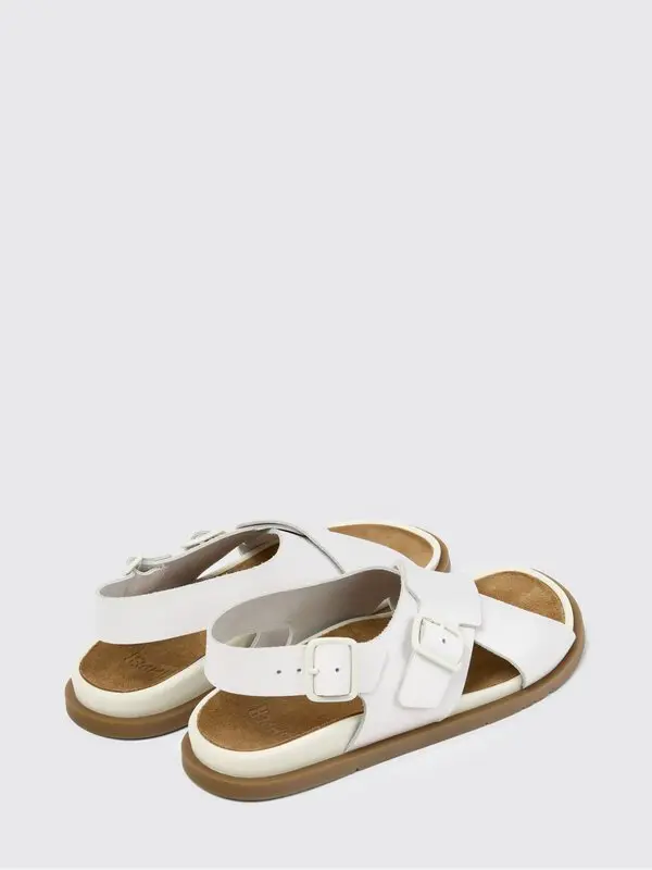 Camper Lluc Leather Sandal - White