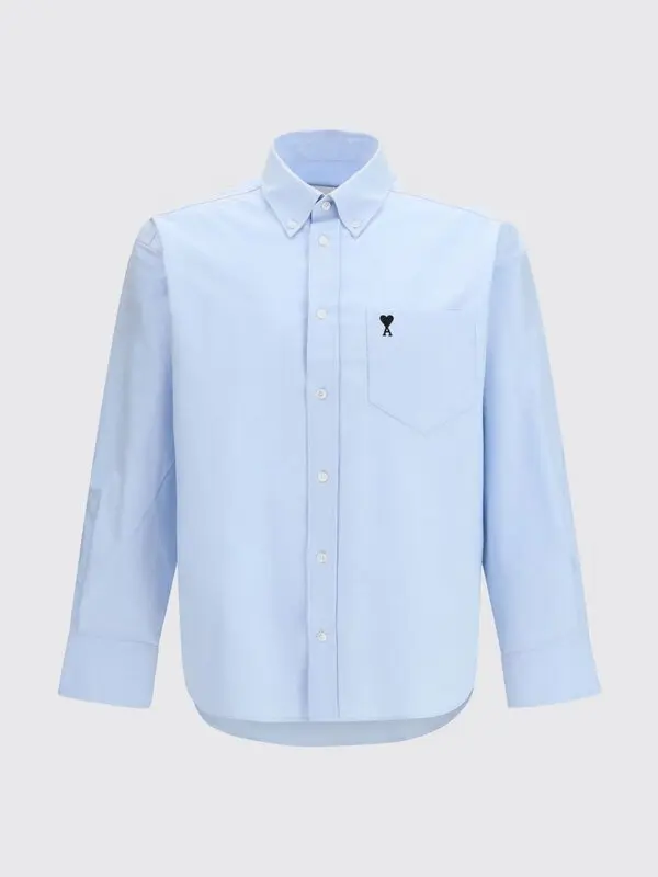 AMI Paris Casual Cotton Shirt - Sky