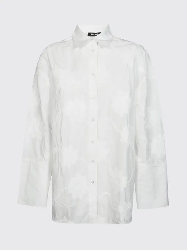 ROTATE BY BIRGER CHRISTENSEN Embroidered Cotton Shirt - White