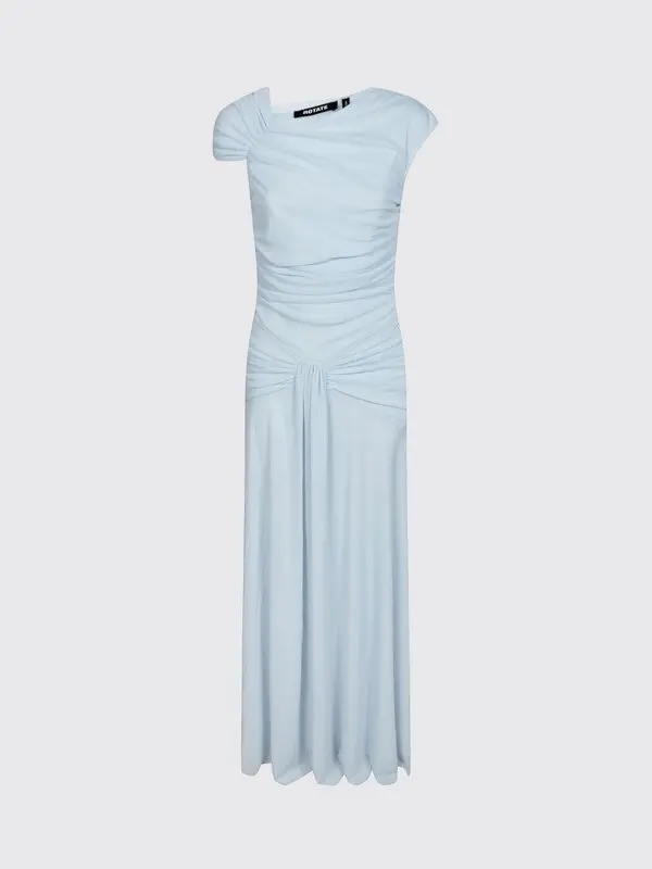 ROTATE BY BIRGER CHRISTENSEN Ruched Maxi Dress - Sky Blue