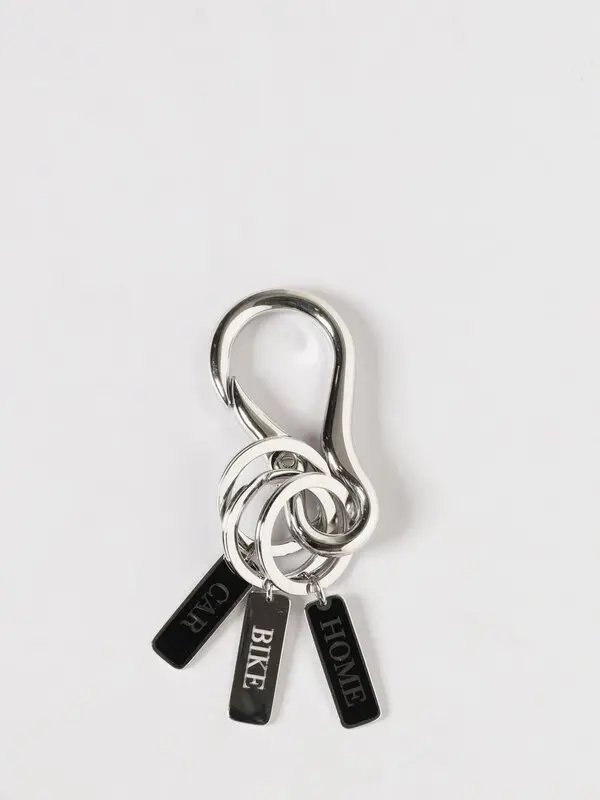 Church's Brass Keychain With Charms - Silver