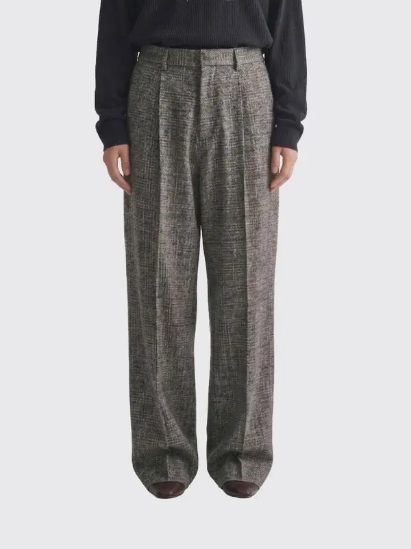 Phoebe Philo Silk And Linen Tailored Wide-leg Trousers